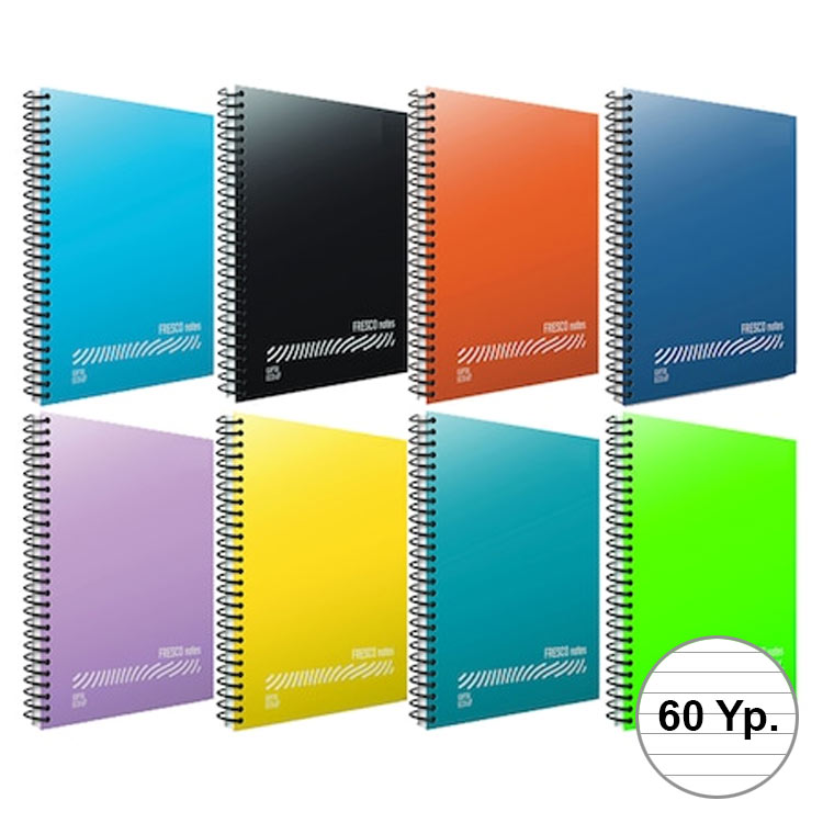 Gipta Fresco Notes Spiralli Pp Kapak Defter A4 60 Yaprak Cizgili