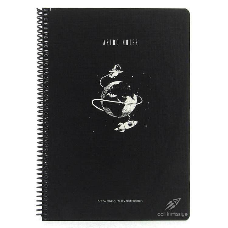 Gipta Astro Notes Spiralli Defter A4 Buyuk 80 Yaprak Kareli Circle