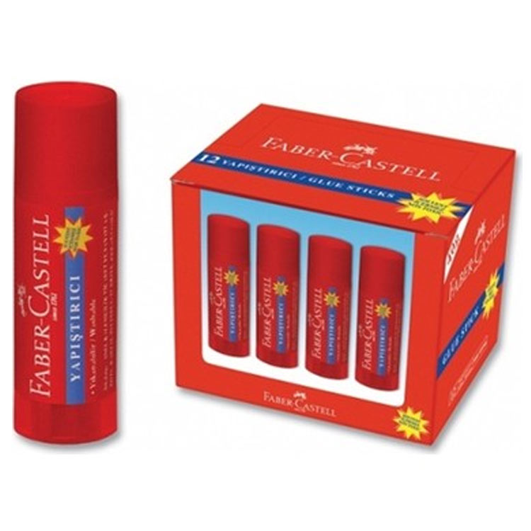 Faber-Castell Stick Yapistirici 40Gr Buyuk Boy 12'Li Paket