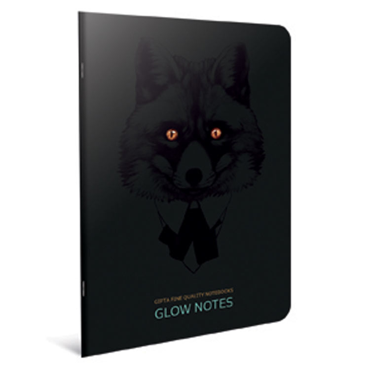 Gipta Glow Notes A4 Buyuk Defter 60 Yaprak Cizgili Fox